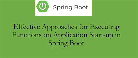 When Building Applications With Spring Boot There Often Arises A Need