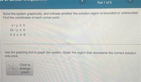 solved solve the system graphically and indicate whether