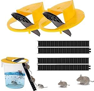Amazon.com : Mouse Trap Bucket, Flip and Slide Bucket Lid Mouse Trap, Humane or Lethal | Trap ...