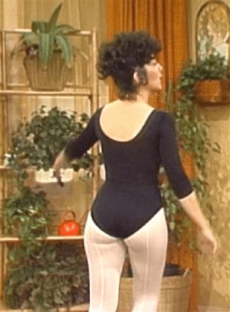 Joyce Dewitts Threes Company Janet Character In A Black Leotard And A