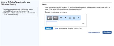 Solved Visible Light Passes Through A Diffraction Grating
