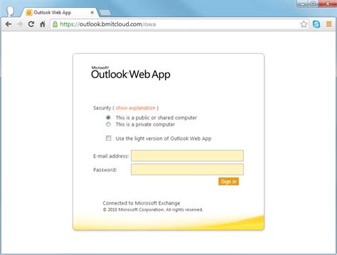 Outlook Webmail Owa