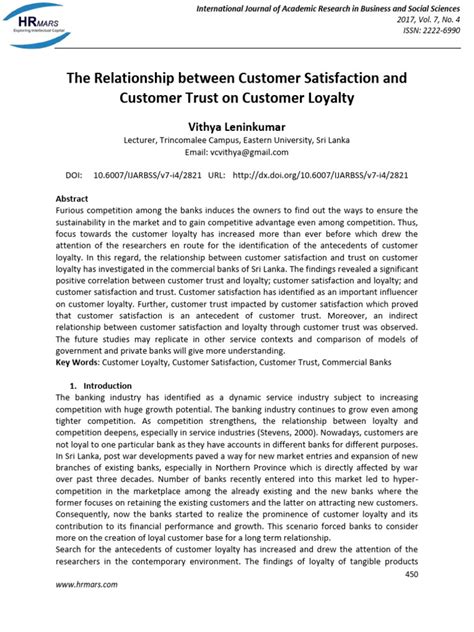 Therelationshipbetweencustomersatisfactionandcustomertrustoncustomerloyalty 3 Pdf