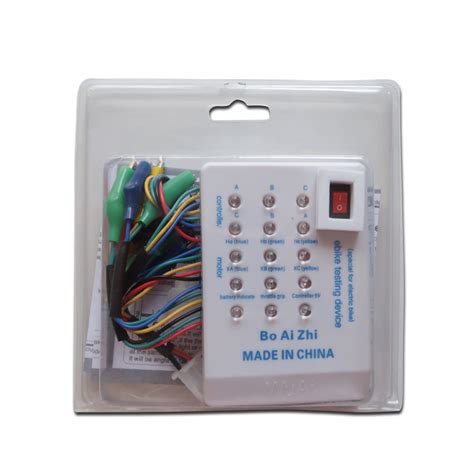 英文版修车宝电动车控制器检测仪电瓶测试仪电动车转把霍尔测试仪 阿里巴巴