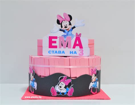 хартиена торта картонена торта мини маус