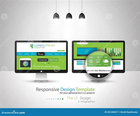 Modern Flat Style UI Interface Design Elements Stock Illustration Illustration Of Components