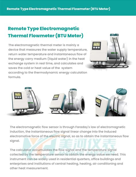 Heat Energy Meters Modbus Rtu Communication Electromagnetic Heat Meter