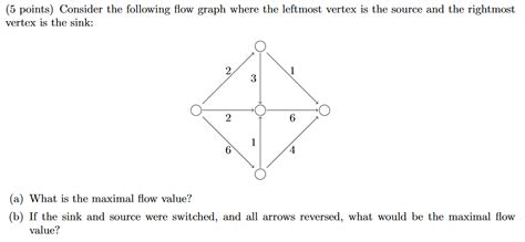 solved 5 points consider the following flow graph where
