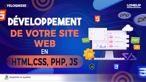 Je vais développer votre site web avec du code HTML CSS PHP Java Script SQL par YELOGNISSE