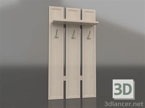 3d Model Hanger 3 Hooks 108353