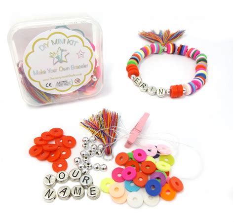 Make Your Own Bracelet Name Bracelet Kit Diy Bracelet Kit Etsy