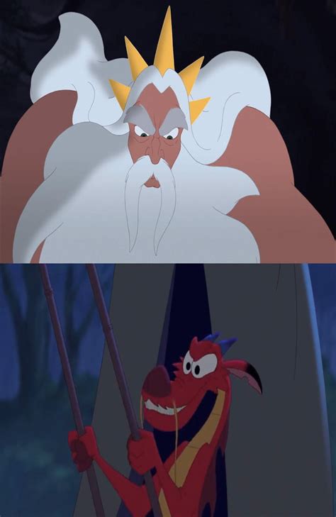 Mushu Imitating Mulan Makes Triton Annoyed By Kayloshiwarrior On Deviantart