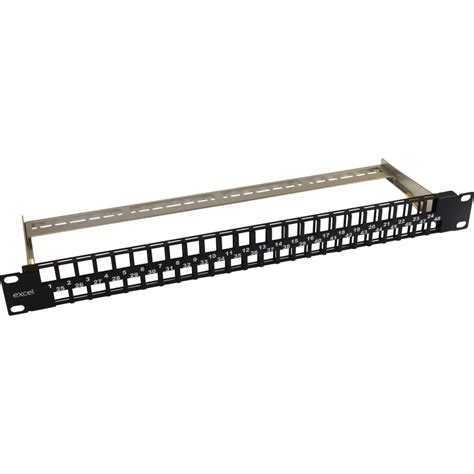 Patch Panel 48 Porturi RJ45 1U 19 Inch Negru Neechipat