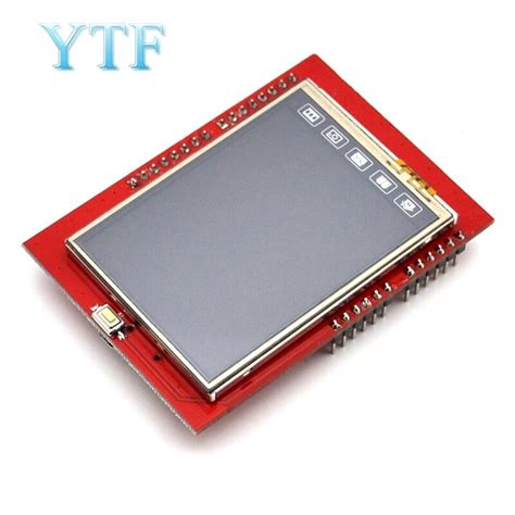 2 4 인치 tft lcd 터치 스크린 쉴드 r3 메가2560 lcd 모듈 디스플레이 보드 용 컴퓨터 구성요소