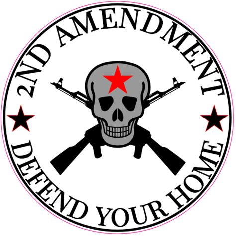 2nd Amendment Protect Yourself Circle Decal Us Custom Stickers