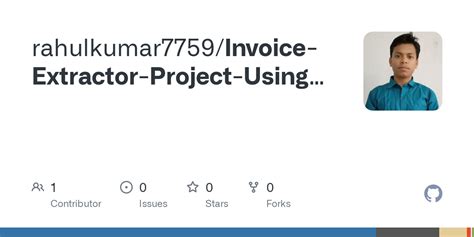 GitHub Rahulkumar Invoice Extractor Project Using Google Gemini