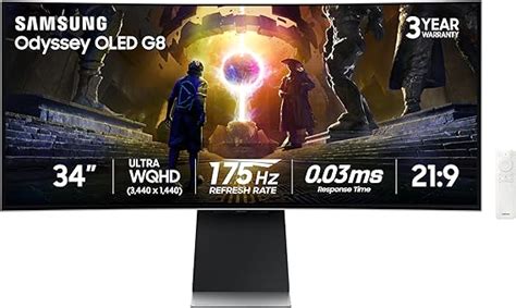 Amazon Samsung Odyssey OLED G G SD Ultra QWHD QD OLED G Sync Compatible Curved