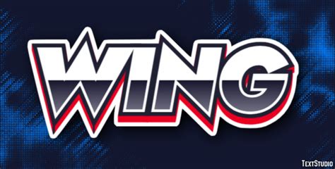Wing Text Effect And Logo Design Word