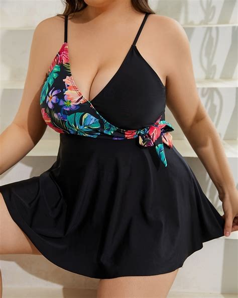 Womens Standard Plus Size Bathing Suites One Pieces Rash Guards