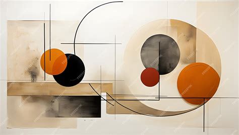 Premium Ai Image Abstract Drawing Of Lines And Shapes