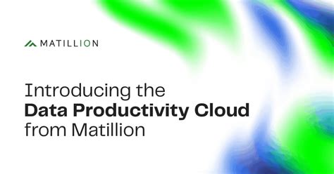 Introducing The Data Productivity Cloud From Matillion