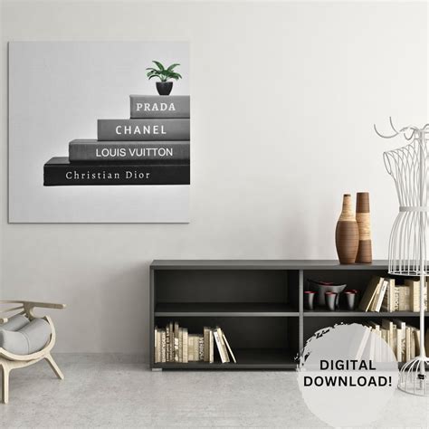 Digital Printable Wall Art Modern Wall Art Print Digital Download Book