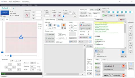 Control Delta X 2 With Delta X Software Version 0 9 5