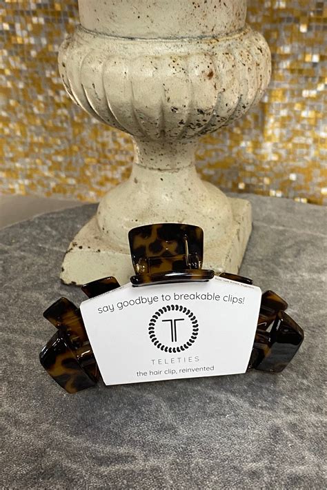 Teleties Classic Tortoise Claw Hair Clip Boutique Tallulah