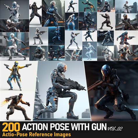 Action Poses Reference Gun