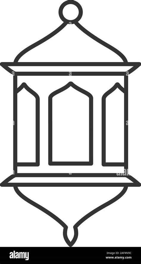 Lantern Linear Icon Thin Line Illustration Wall Lamp Contour Symbol