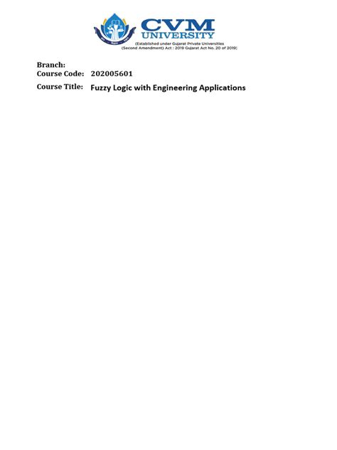 Lab Manualfuzzy Logic With Engineering Applications Pdf Engineering Fuzzy Logic