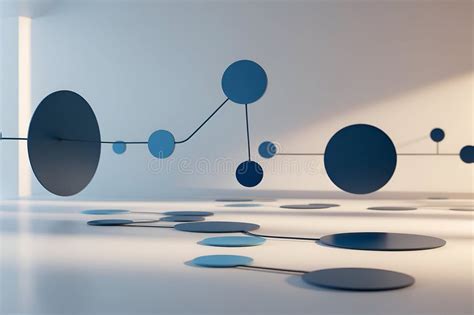 Abstract Network Visualization Representing Connections Communication And Data Flow In A