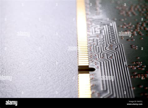 Close Up Computer Memory Chips RAM Stock Photo Alamy