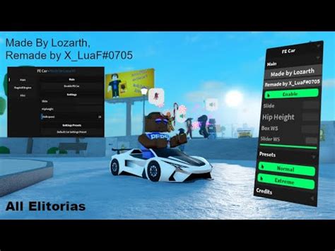 NEW FE Race Car Script YouTube