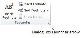 Format Footnotes In A Word Document