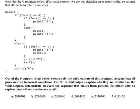 Solved Consider The C Program Below For Space Solutioninn