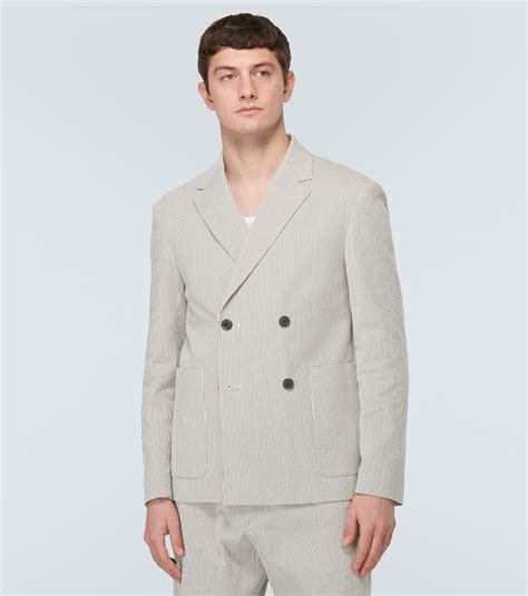 Cotton Blazer In White Dries Van Noten Mytheresa