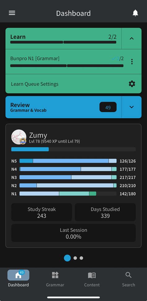 Ios App Bug With N1 Grammar Completion Bunpro Bunpro Community
