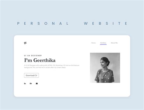 Personal Website Responsive On Behance