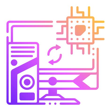 Microprocessor Generic Flat Gradient Icon