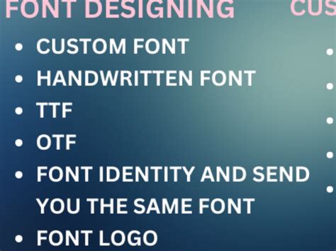Custom Font Font Logo Design In TTF And OTF Typography And Typeface