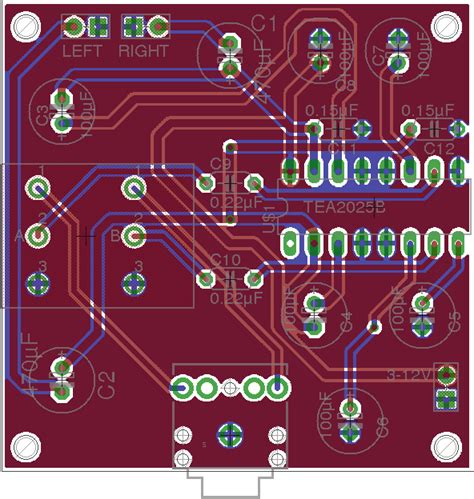 Audio Amplifier Circuit Diagram With Pcb Layout