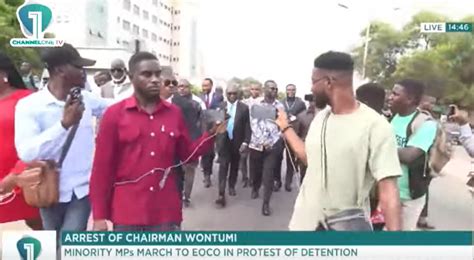 Afenyo Markin Leads Minority Protest March To Eoco Over Wontumis
