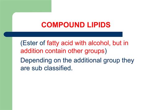 Lipid Chemistry With Classification Of Lipidsppt