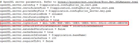 Nessus Scanner Identifies Certain Cipher Suits As A Possible Vulnerability 4043815