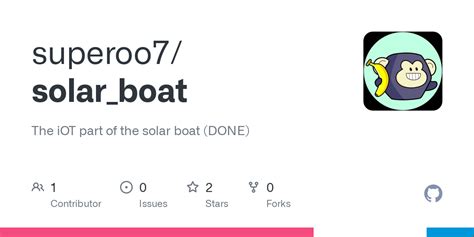 GitHub Superoo Solar Boat The IOT Part Of The Solar Boat DONE