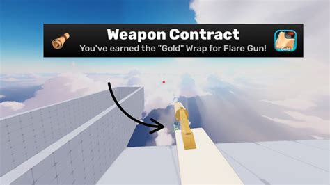 I Got The Gold Wrap On The Flare Gun In Roblox Rivals Youtube