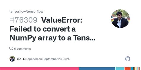 Valueerror Failed To Convert A Numpy Array To A Tensor Unsupported