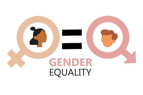 Premium Vector Gender Equality Flat Concept Vector Illustration Design