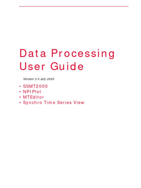 Mt Data Proc V3 Pdf Computer File Parameter Computer Programming
